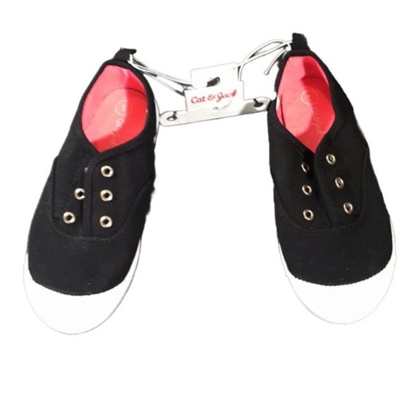 Cat & Jack | Shoes | Cat And Jack Girl Shoes Black Solid Sneakers ...